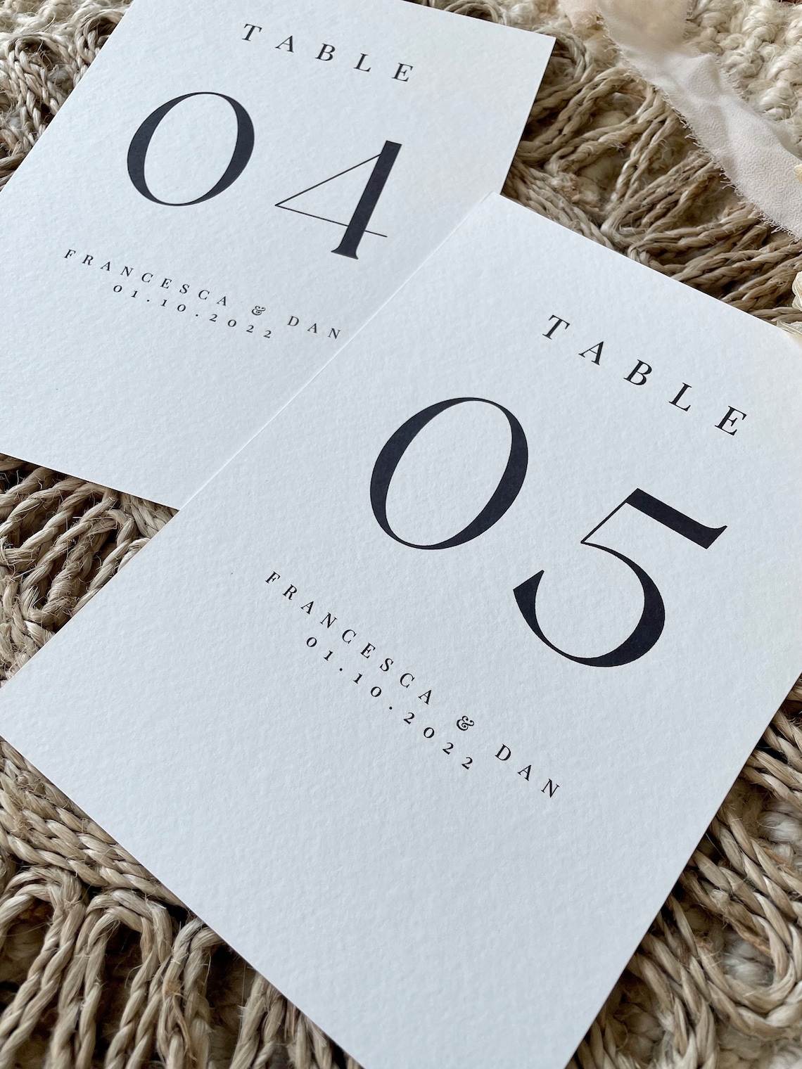 Personalised Classic Modern Table Numbers / Wedding Table - Etsy