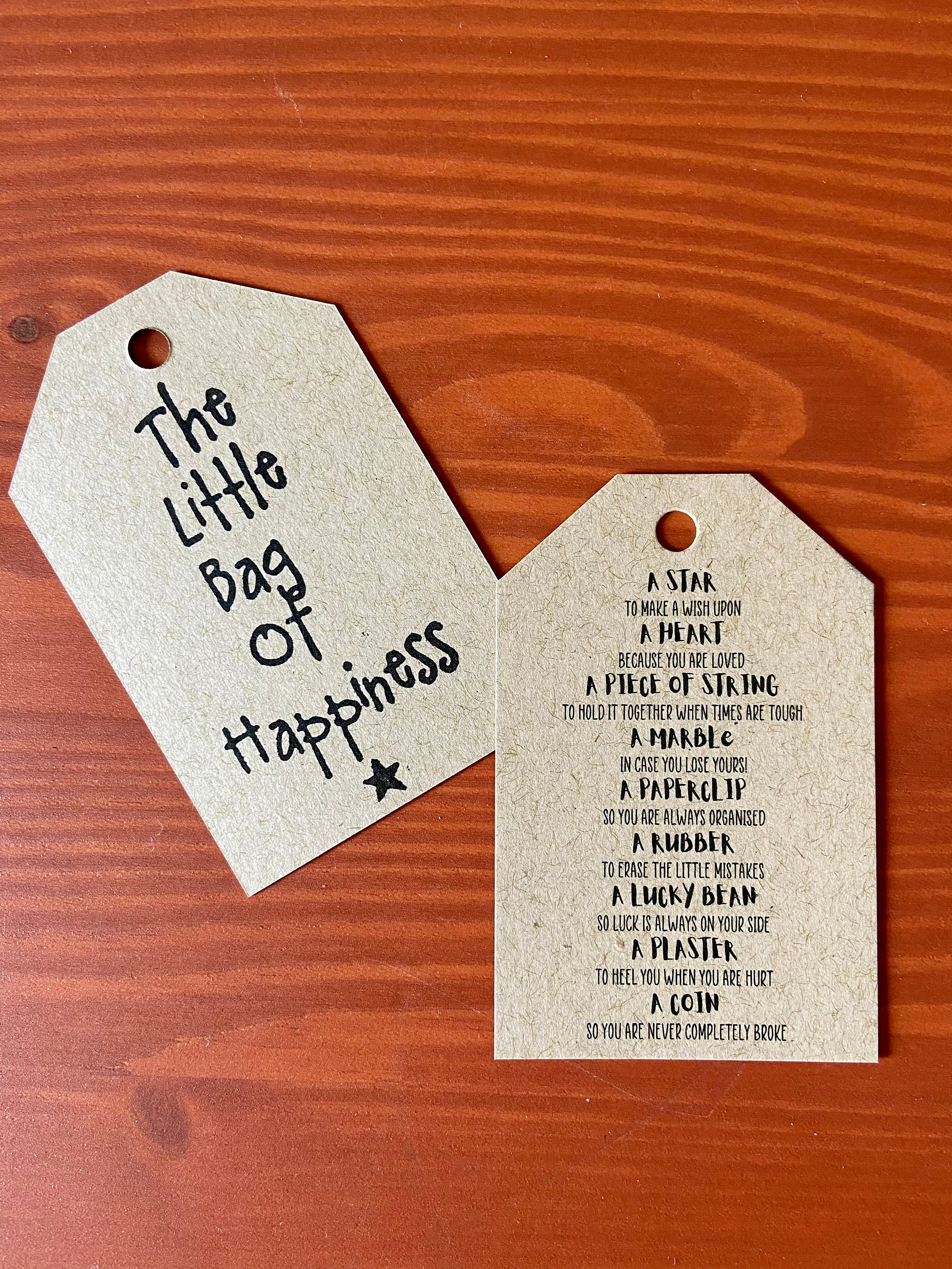 The Little Bag Of Happiness Perfect Keepsake / Thoughtful | Etsy