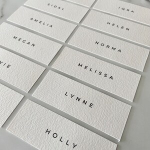 Personalised Event Place Names / Modern Place Cards / Minimalist Names ...