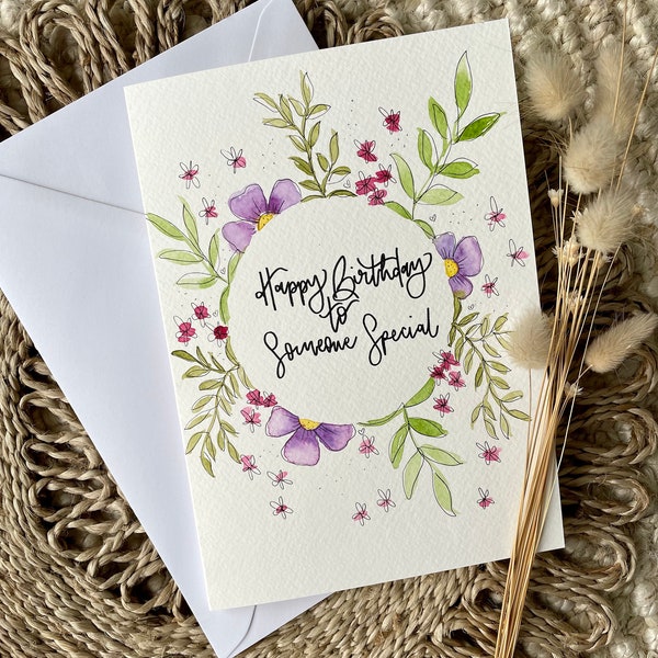 Happy Birthday to Someone Special Card - Etsy