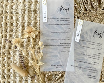 Paperclip Menu - Etsy