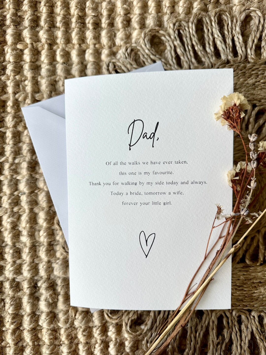 Personalised Father of the Bride Card, Custom Card Father of the Bride ...