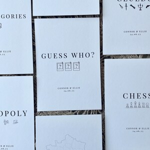 Custom Board Games Theme Wedding Table Name, Game Table Names ...