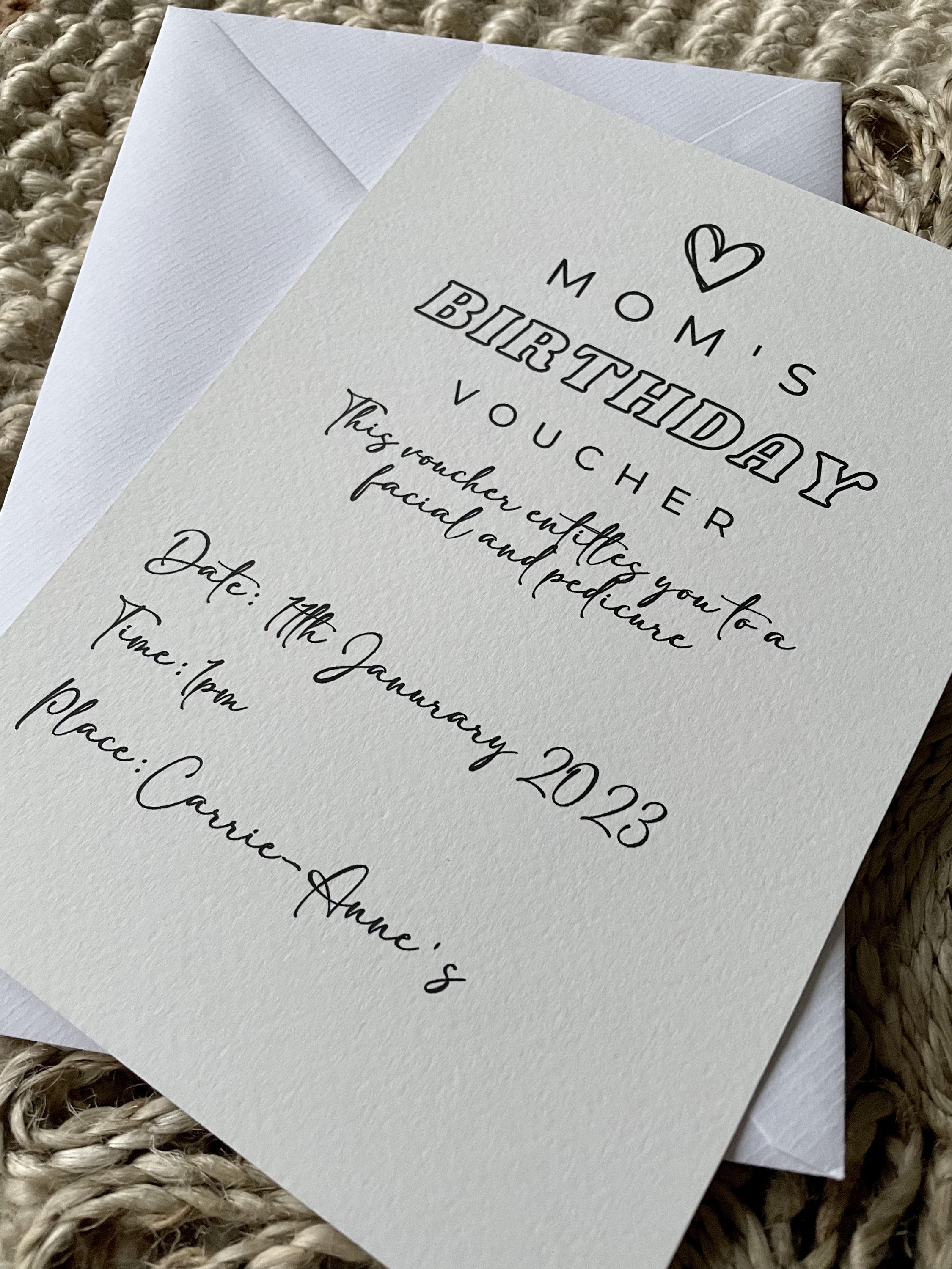 Personalised Date Night Voucher / Personalised Valentines Gift - Etsy