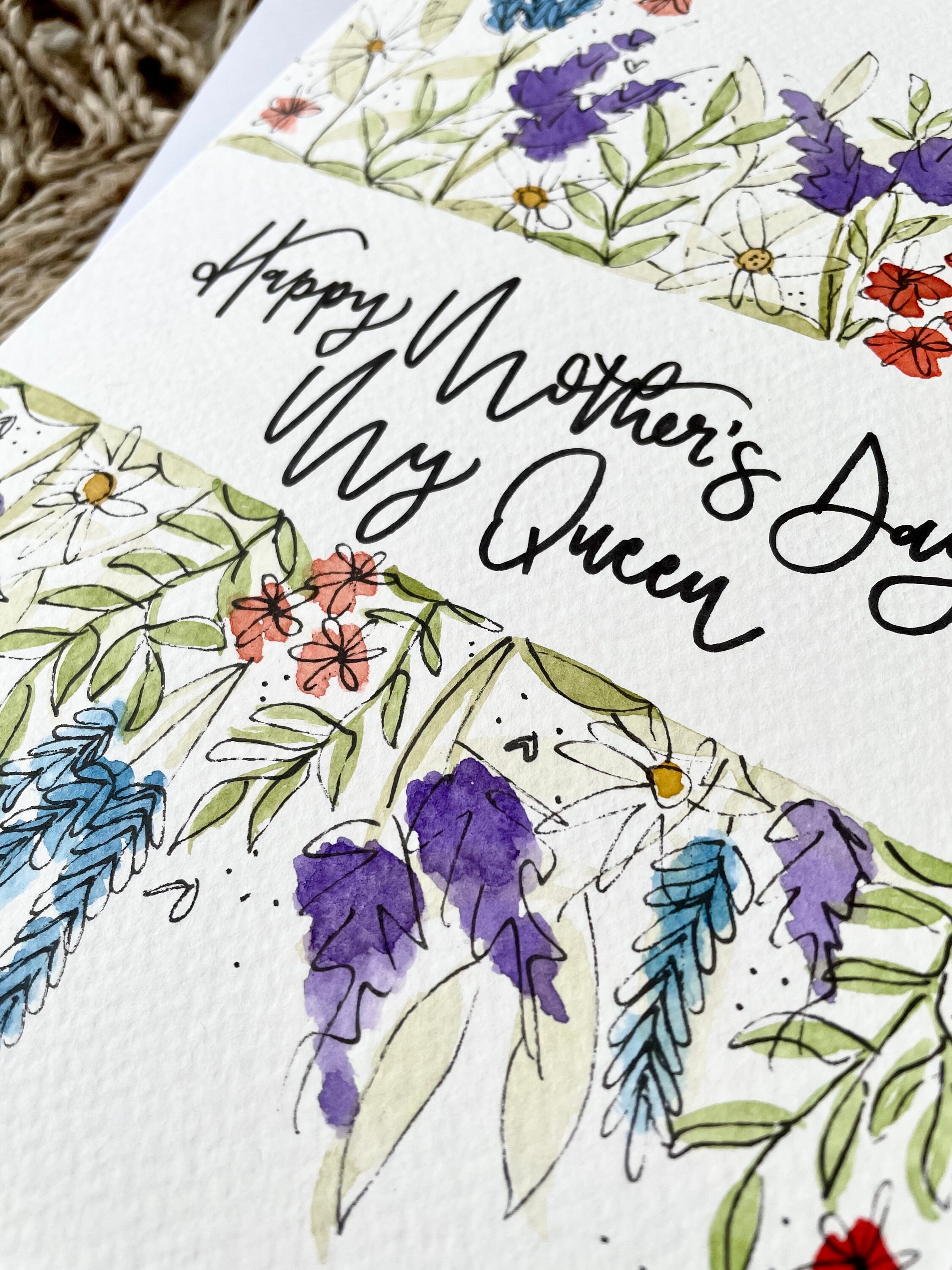 Personalised Happy Mother's Day Card / Handmade Mother's Day Card ...