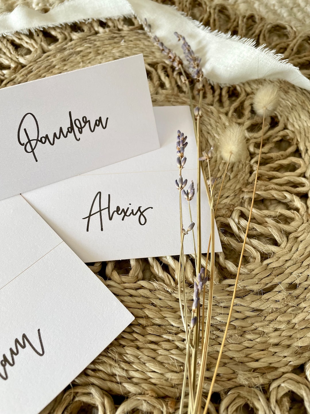 Handwritten Place Name Cards / Wedding Place Names / Name Cards ...