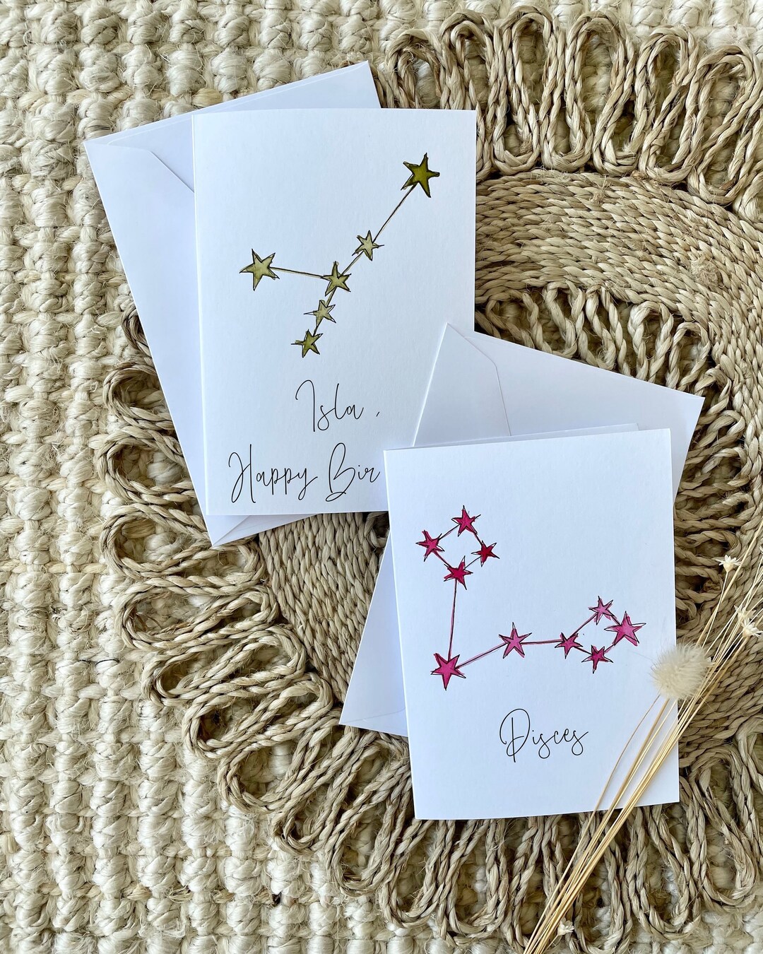 Star Constellation Personalised Card / Personalised Star Sign Card ...