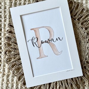 Hand Painted Personalised Letter Name Art / New Baby Gift ...