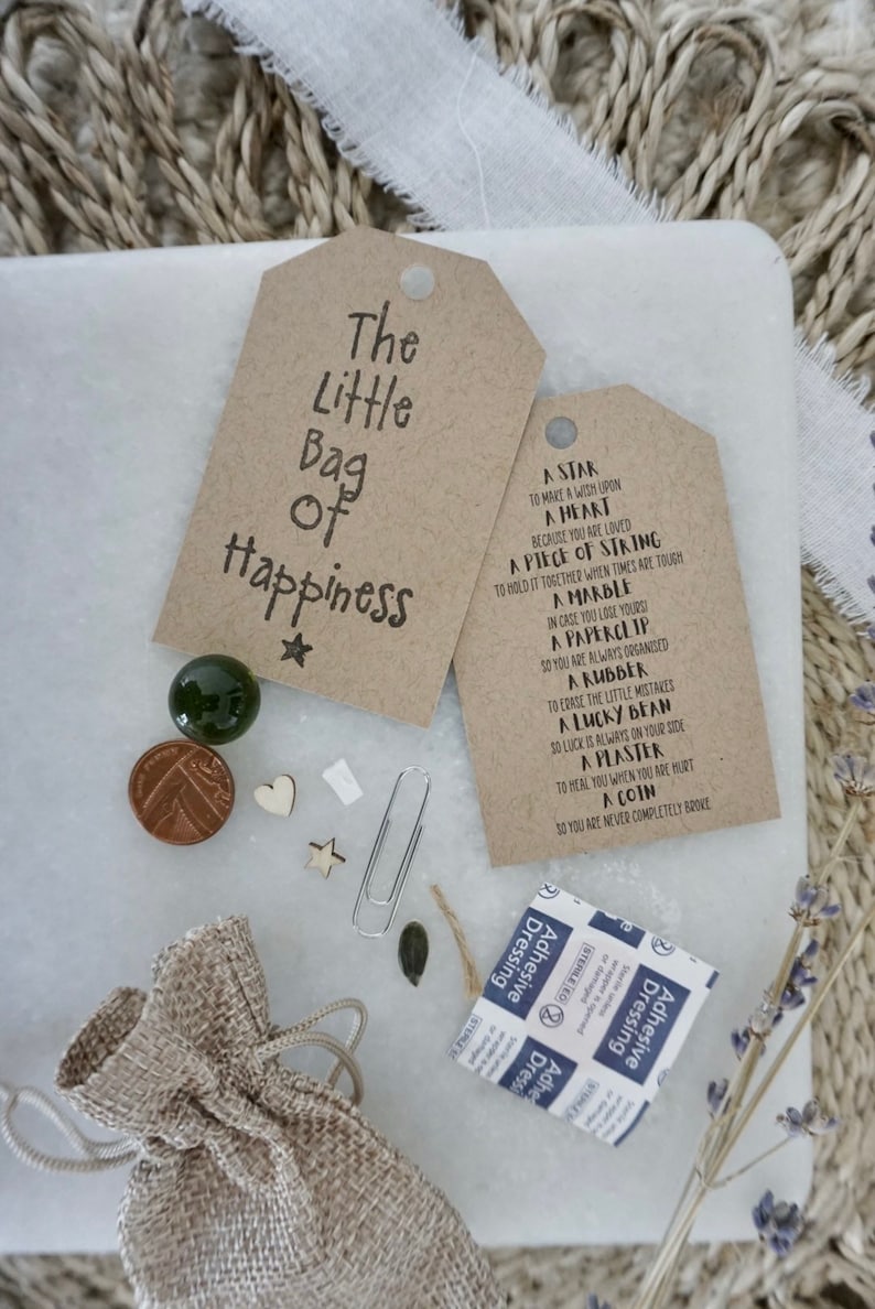 The Little Bag of Happiness Perfect Keepsake Thoughtful - Etsy UK