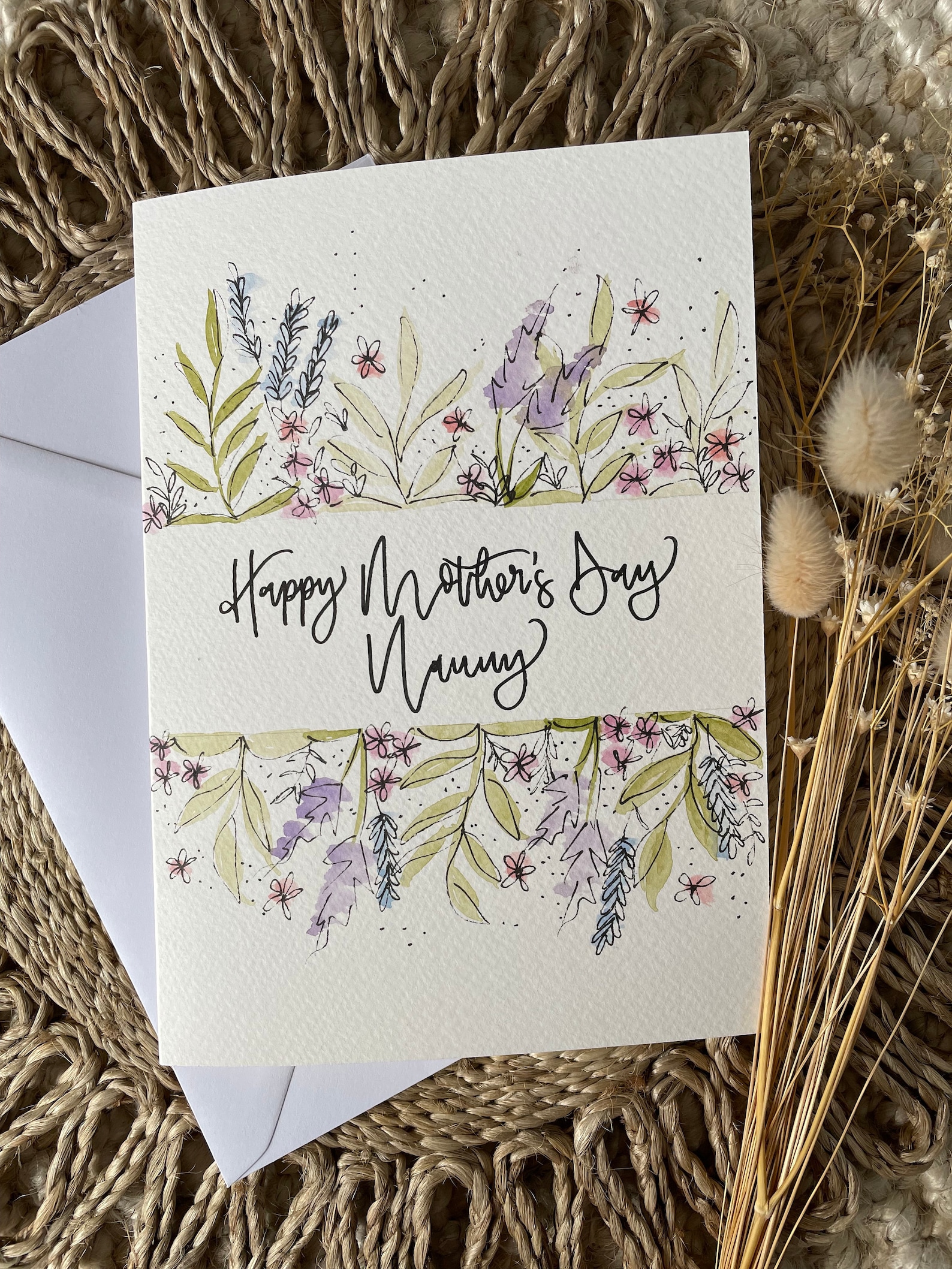 Personalised Happy Mother's Day Card / Handmade Mother's Day Card ...