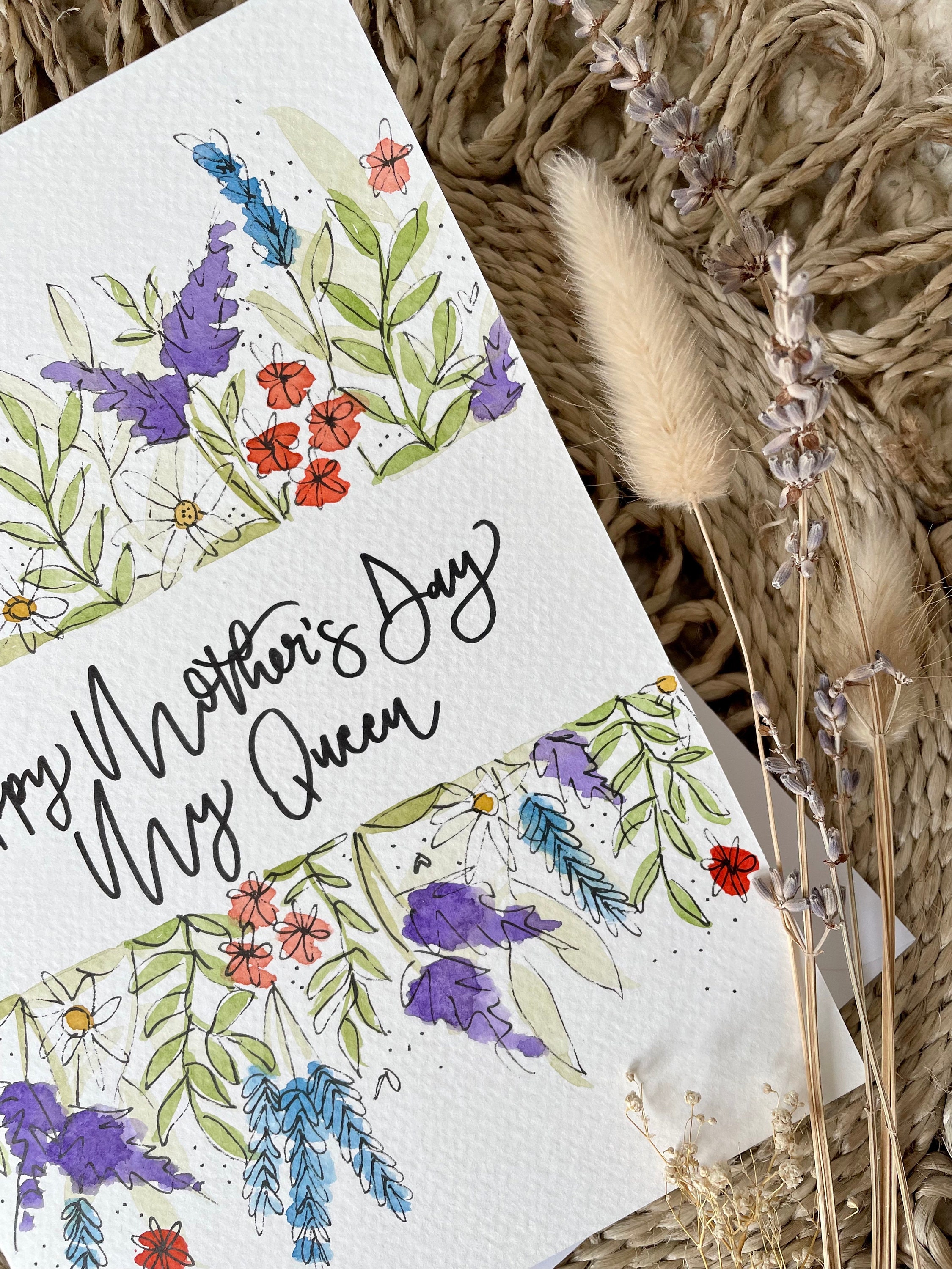 Personalised Happy Mother's Day Card / Handmade Mother's Day Card ...