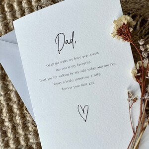Personalised Father of the Bride Card, Custom Card Father of the Bride ...