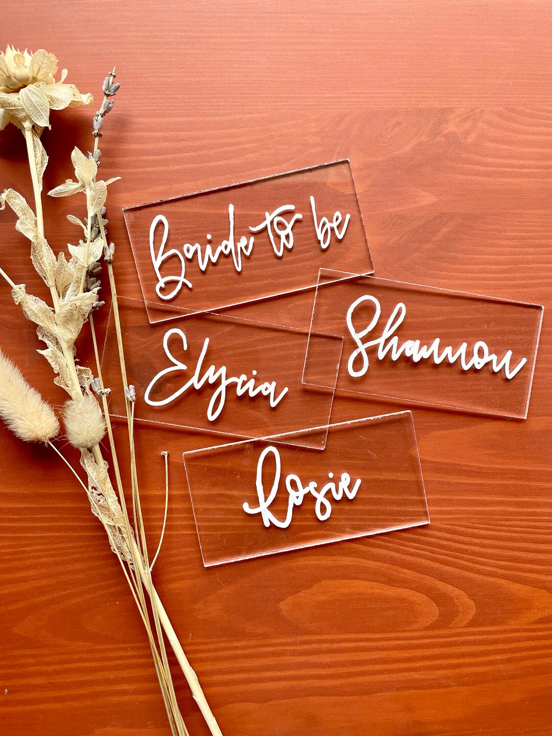 Handwritten Clear Perspex Place Name / Personalised Place Names ...