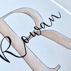 Hand Painted Personalised Letter Name Art / New Baby Gift ...