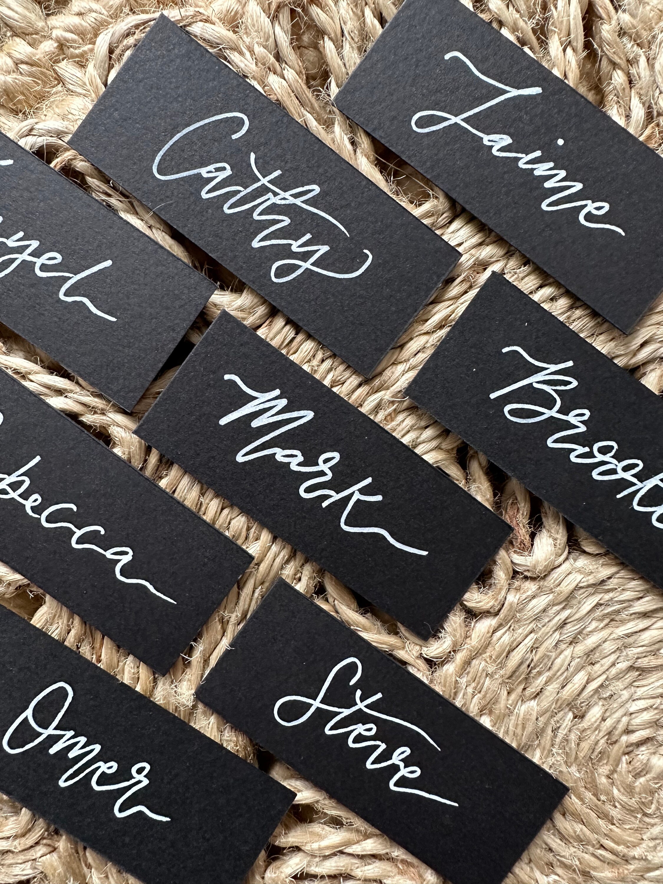Personalised Custom Hand Written Black Place Names, Hand Calligraphy ...