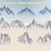 39 Procreate Stamps Brushes Mountain Scene Maker Greenery Background ...