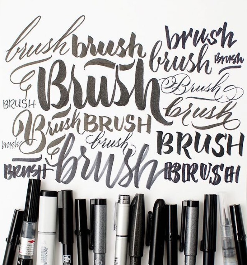 Procreate Lettering Brush Procreate Ink Pen Lettering - Etsy