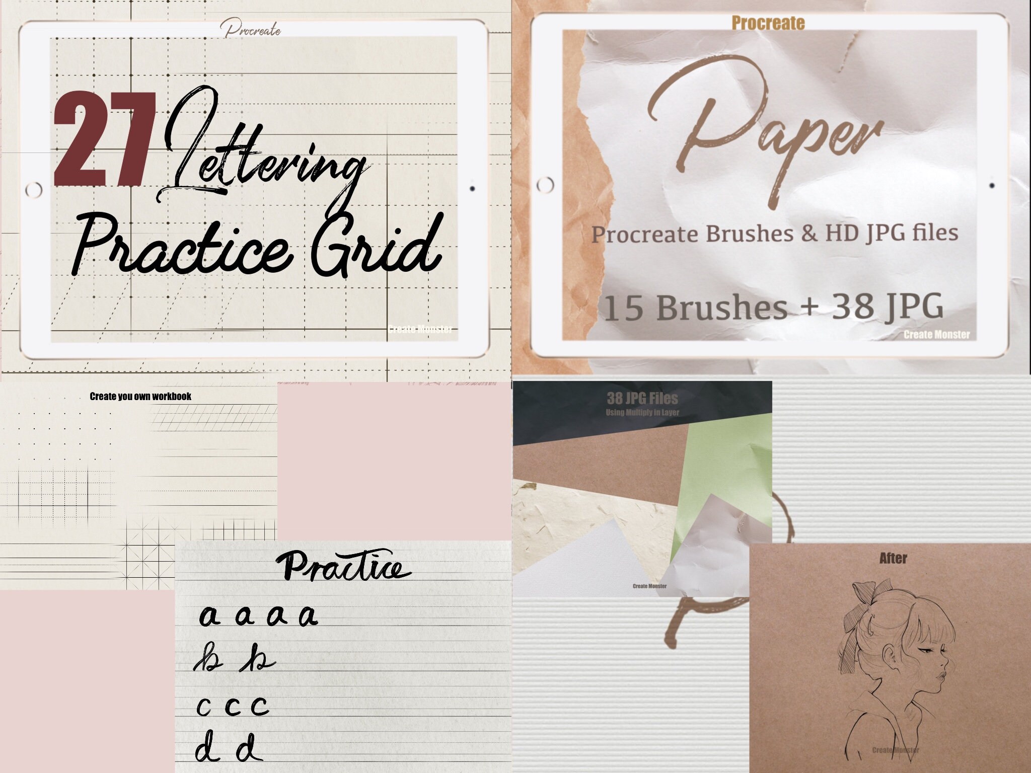 340 Procreate Brushes & Stamps Bundle Ultimate Bundle for - Etsy