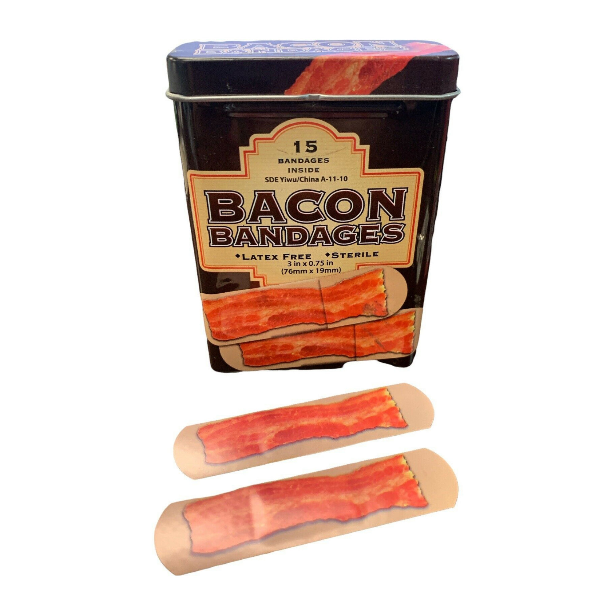 Family Fun Bandages Zombies Bacon Kawaii First-aid Kit 3 Tins Latex ...