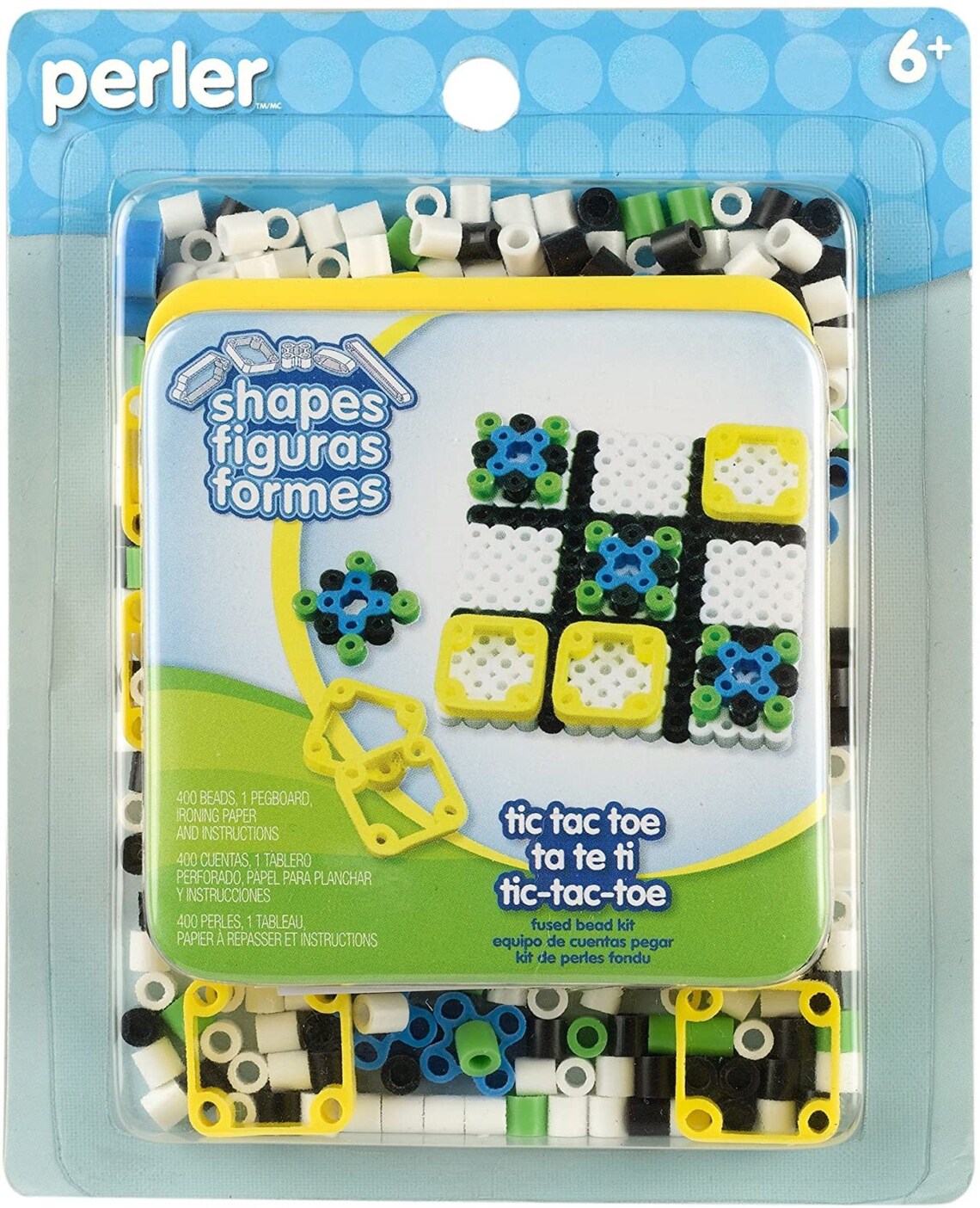 Perler Beads Tic Tac Toe Fused Bead Kit - Etsy