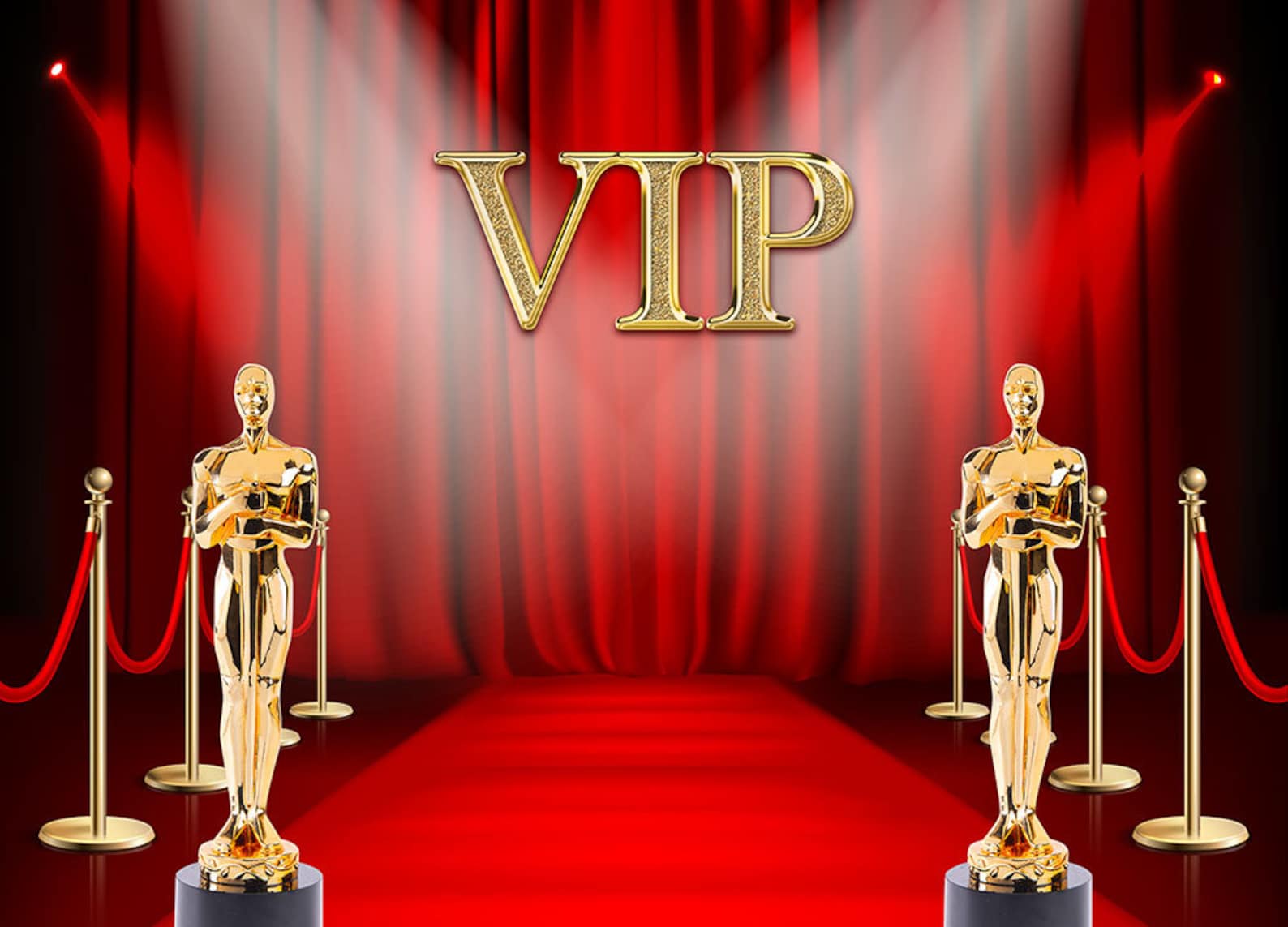VIP Award Ceremony Photo Backdrop: Red Carpet, Golden Statuette - Etsy