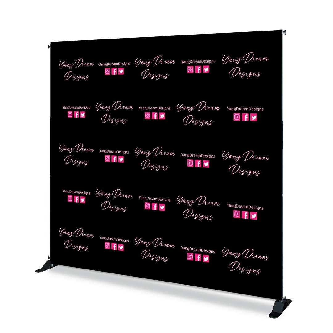 Custom Logo Photo Backdrop: Step and Repeat Photography Background - Etsy