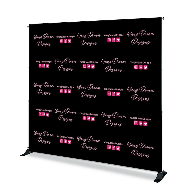 Custom Logos Photo Backdrop Step and Repeat Logo Wall - Etsy Australia