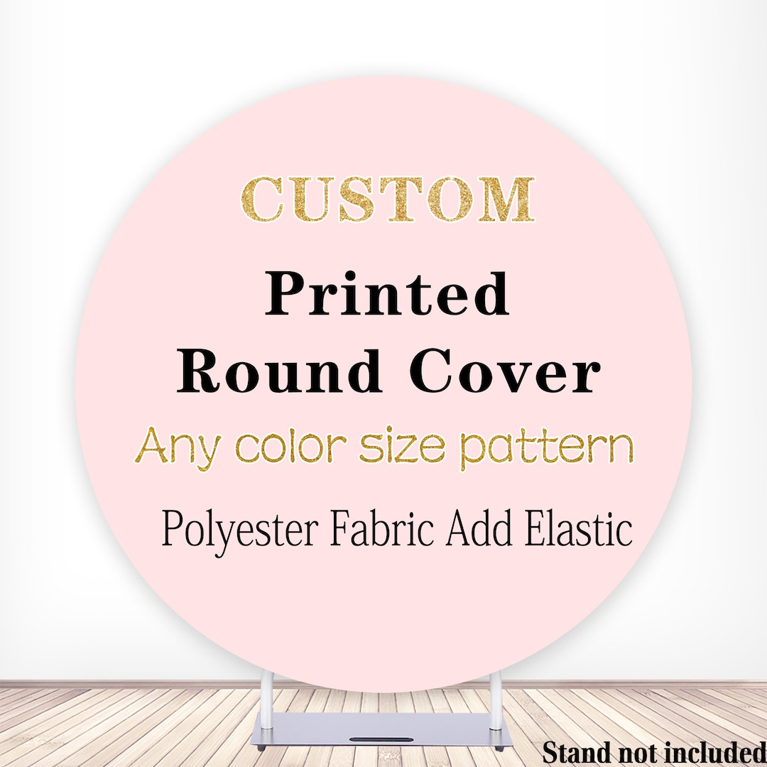Custom Round Photo Backdrop Cover: Polyester Photography Background - Etsy