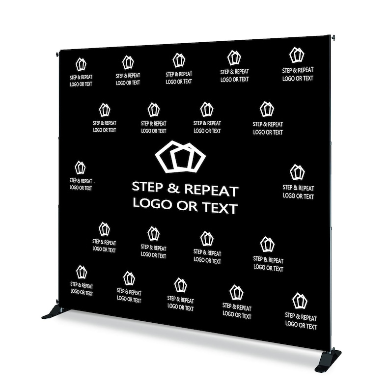 Customized Logos Photo Backdrop Step Repeat Logo Wall - Etsy