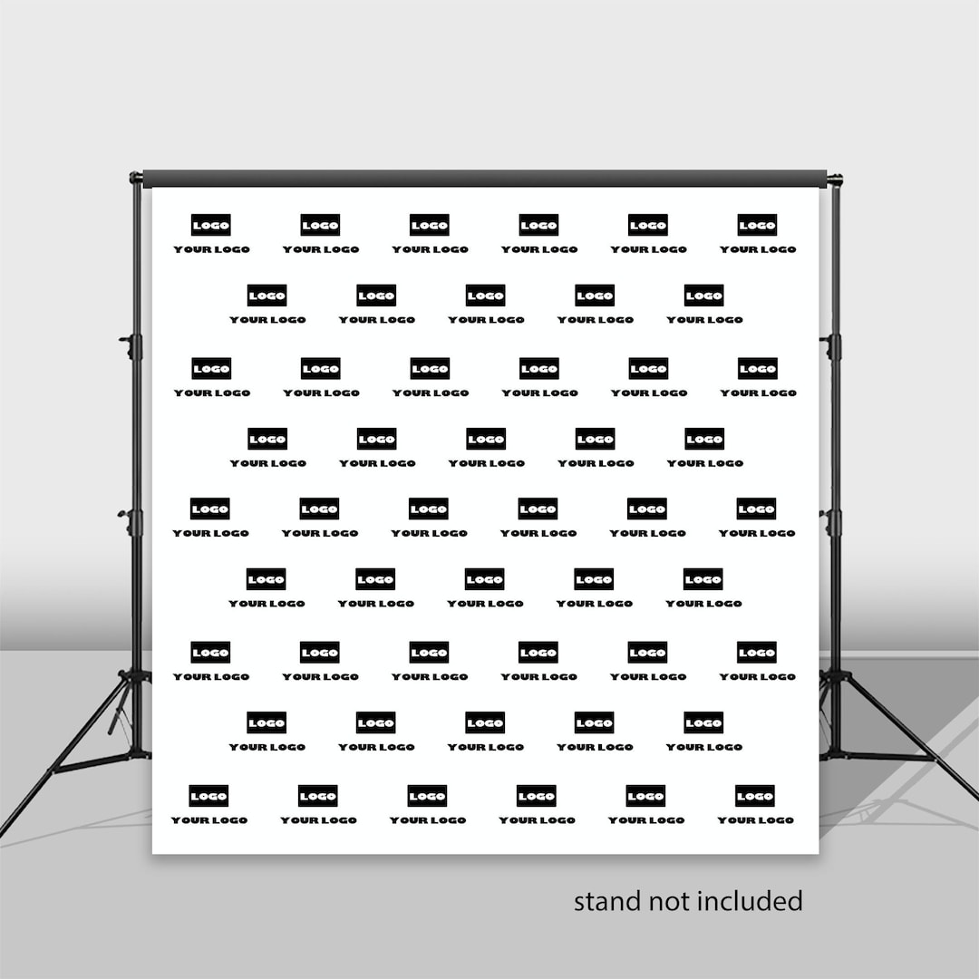 Custom Logos Photo Backdrop Step and Repeat Logo Wall Photography ...