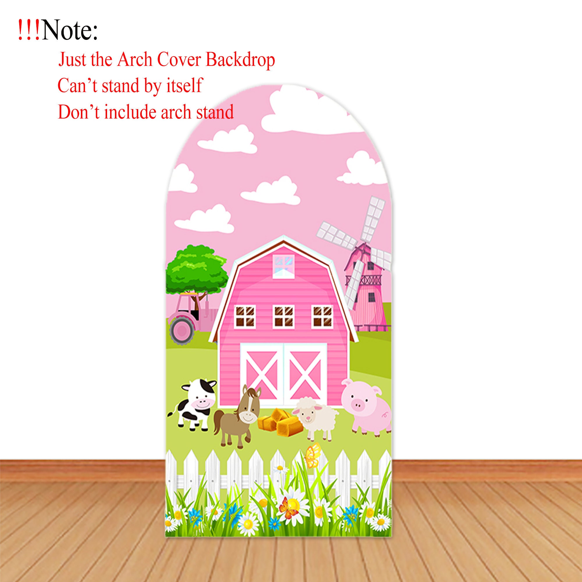 Farm Animals Arch Cover Backdrop: Barn Photo Booth Props - Etsy