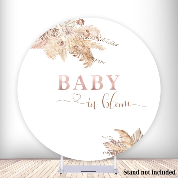 Boho Baby in Bloom Backdrop - Etsy