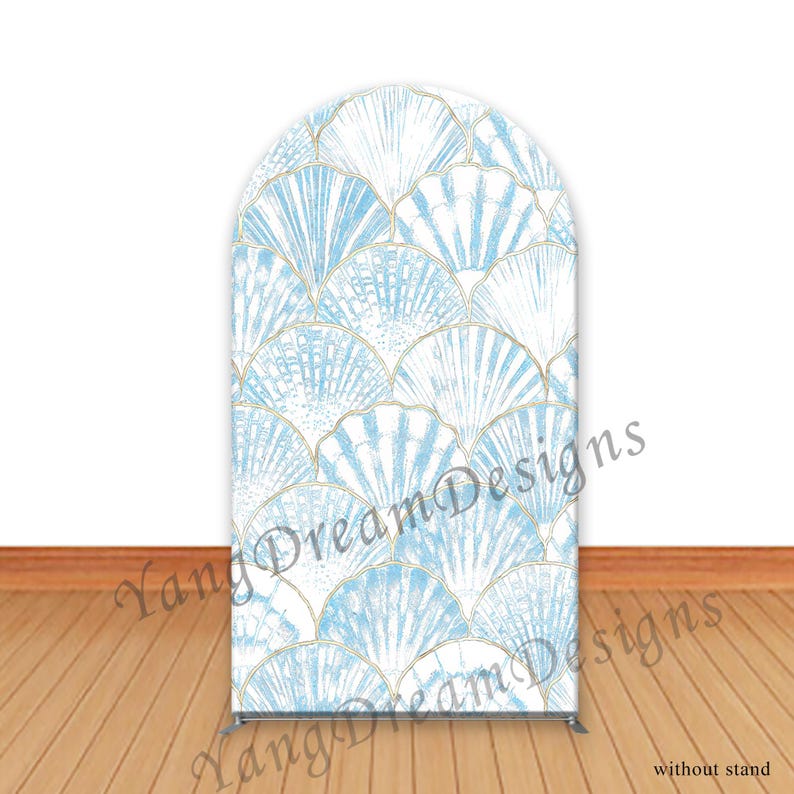 Underwater Sea Shell Photo Backdrop: Bridal Shower,birthday Decor Arch ...