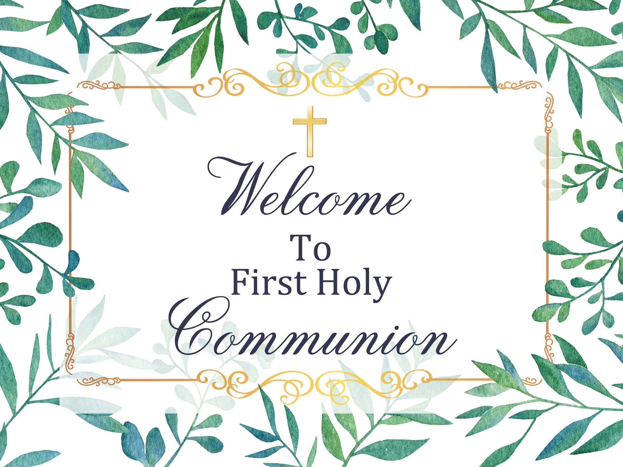 First Holy Communion Photo Backdrop Kids Birthday Baby Shower | Etsy