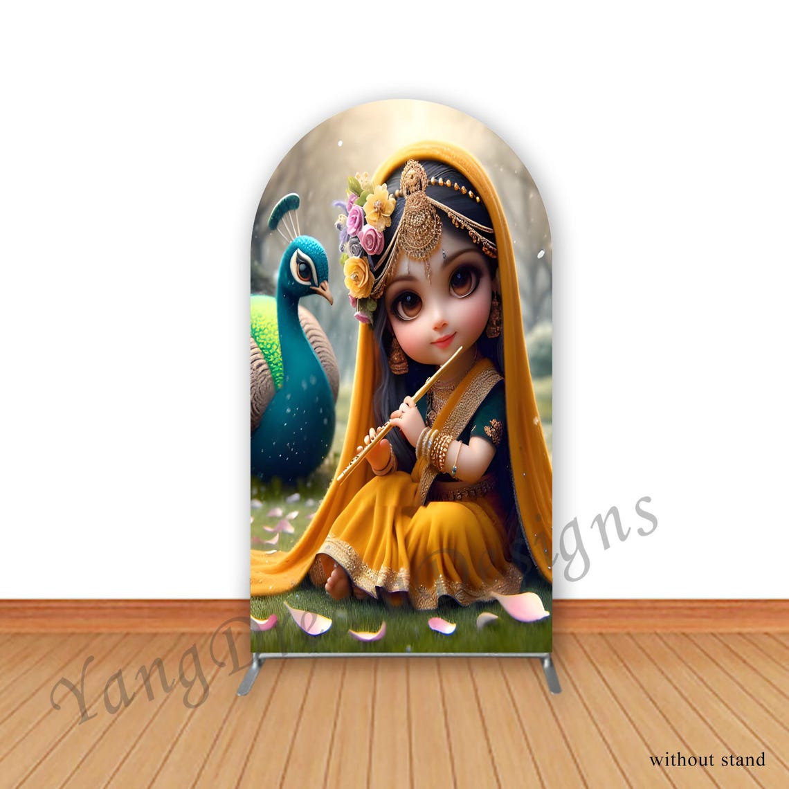 Krishna Theme Arch Backdrop Cover: Baby Shower Birthday Party Decor - Etsy