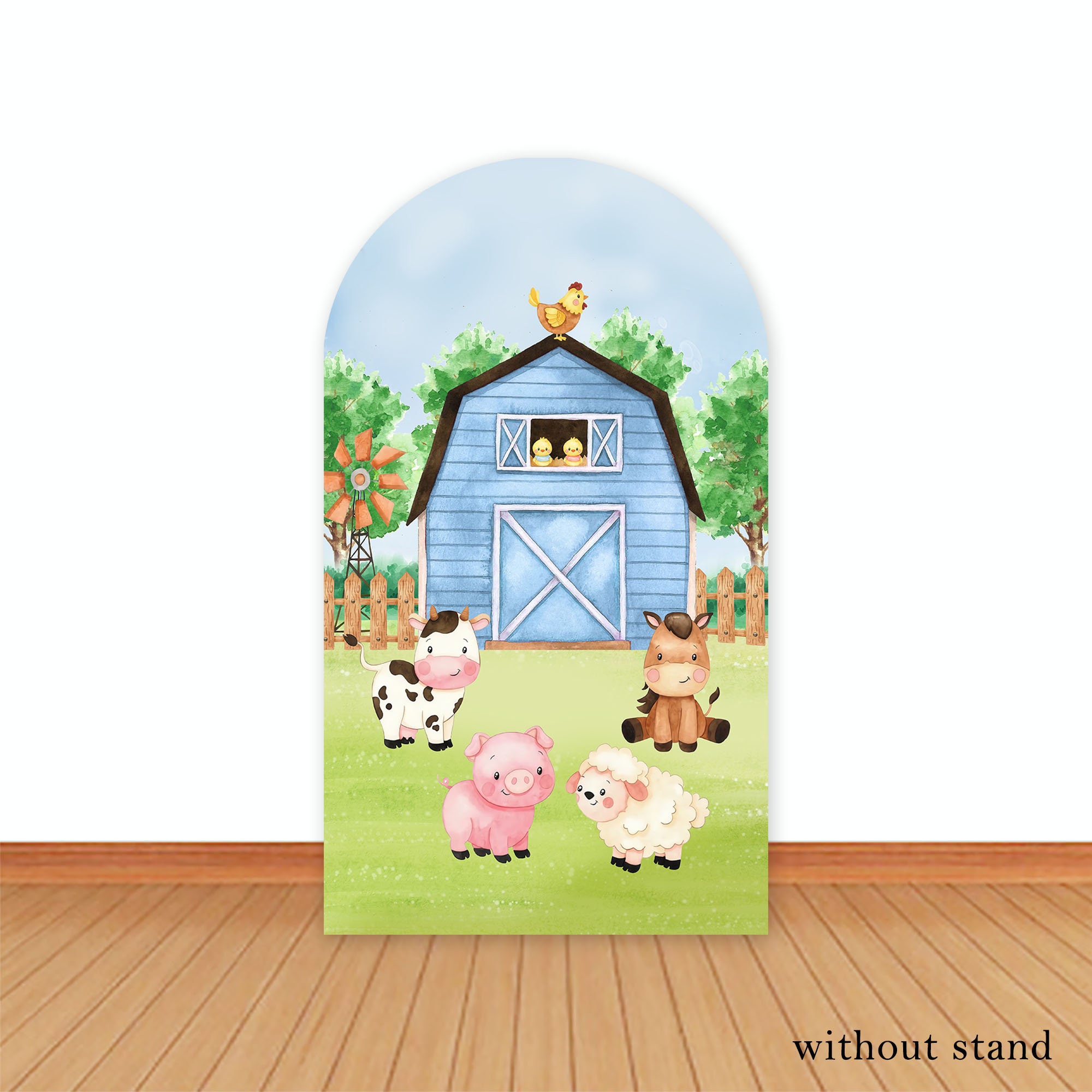Farm Animals Arch Cover Double-sided Photo Backdrop Barn - Etsy