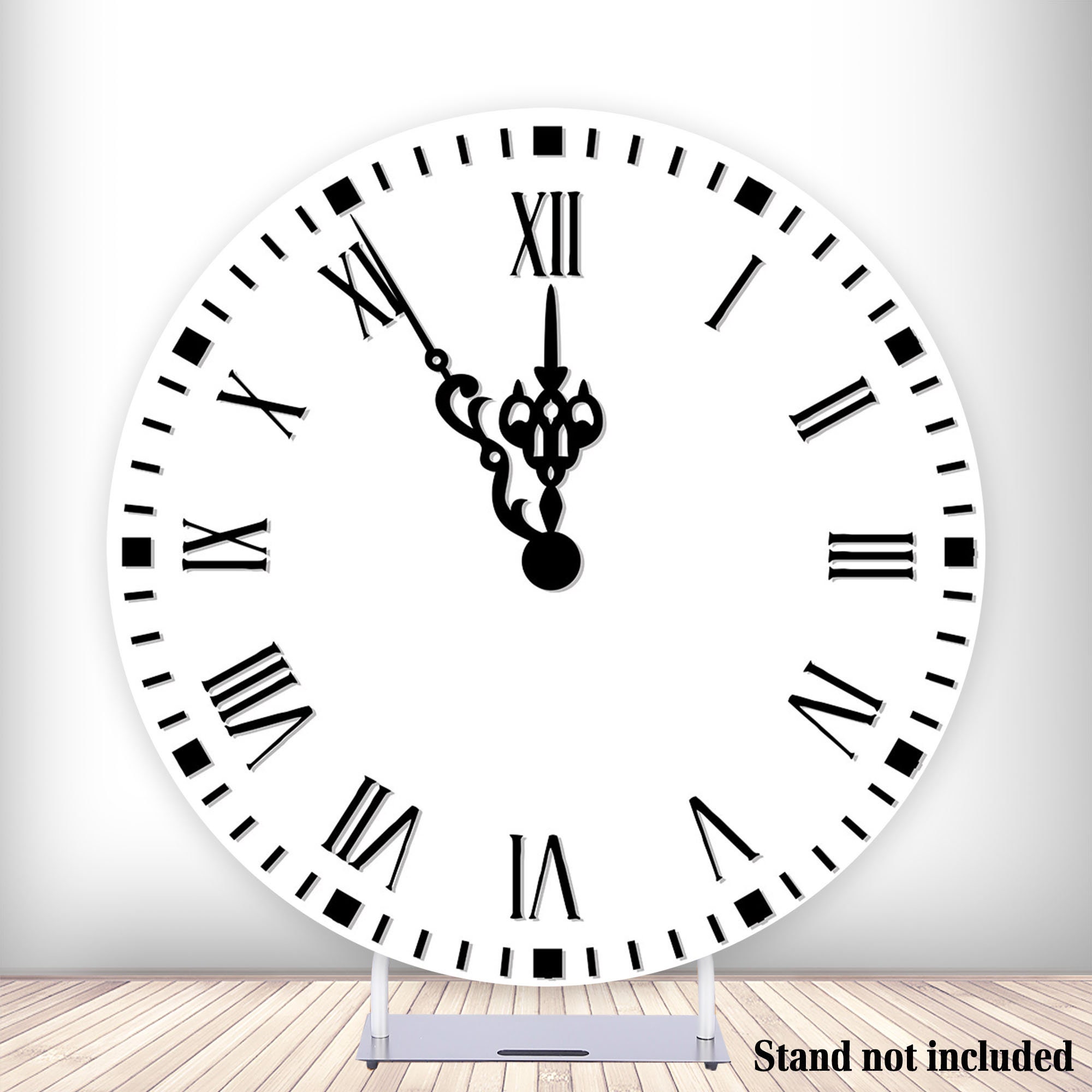 Clock Round Backdrop Cover: Once Upon A Time Birthday, Polyester Fabric ...