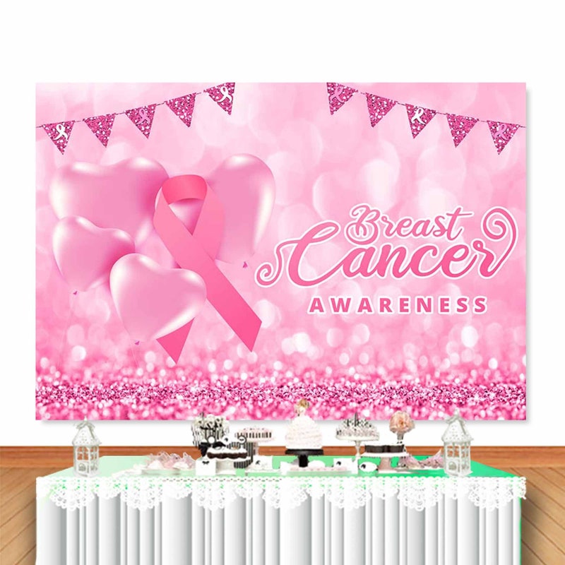 Breast Cancer Backdrop - Etsy