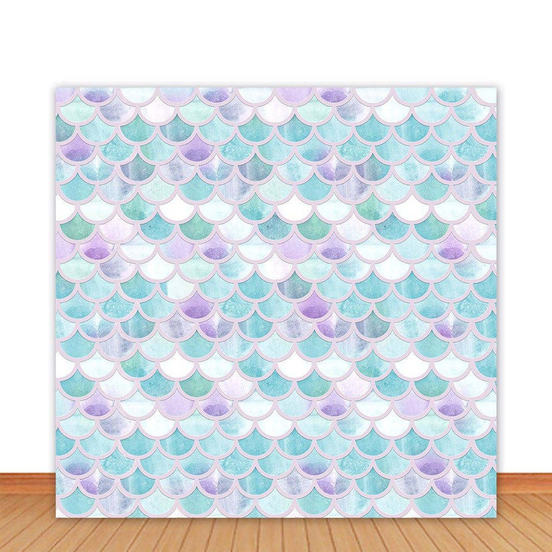 Mermaid Scales Photo Backdrop Birthday Baby Shower Photography ...