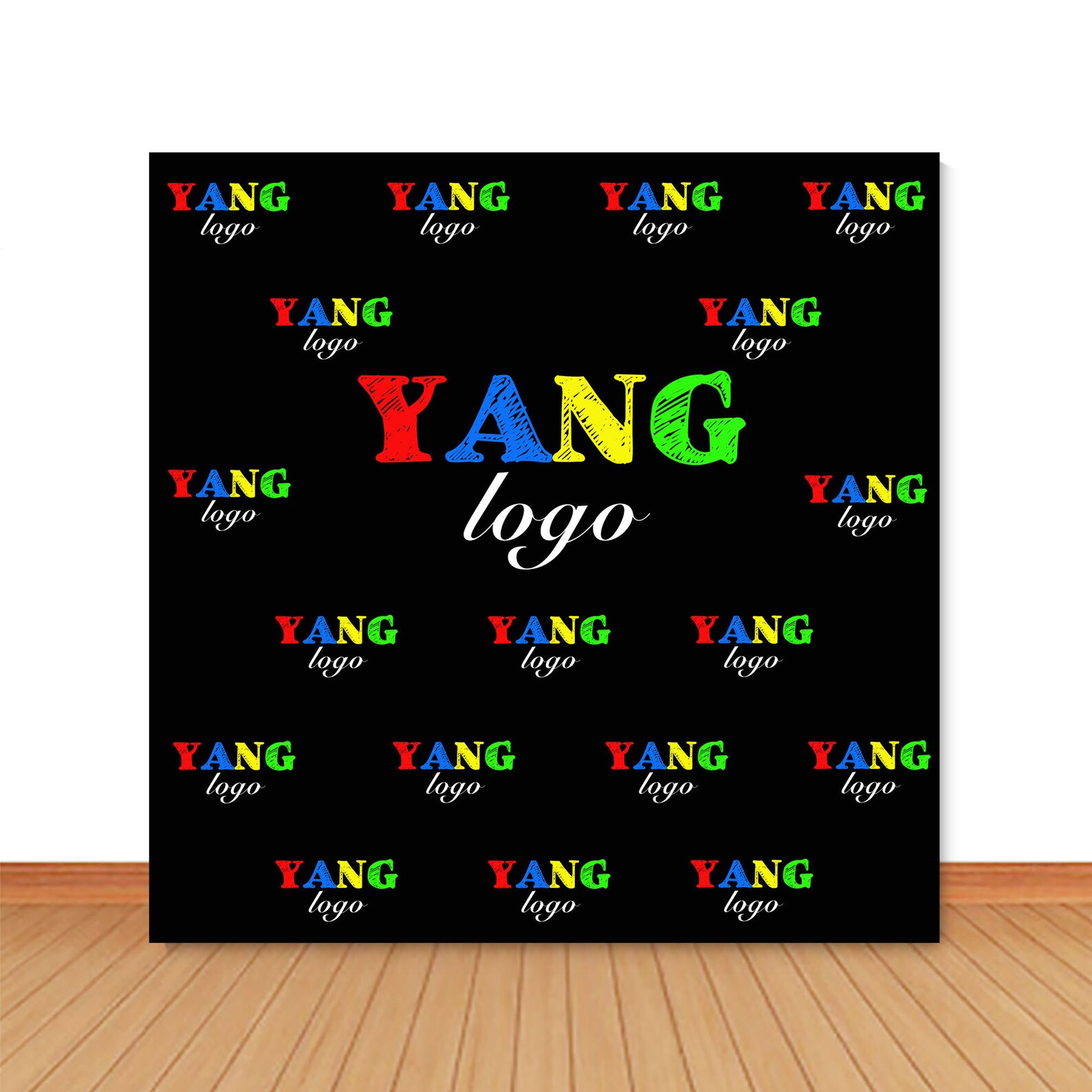 Customized Logos Photo Backdrop Step Repeat Logo Wall - Etsy