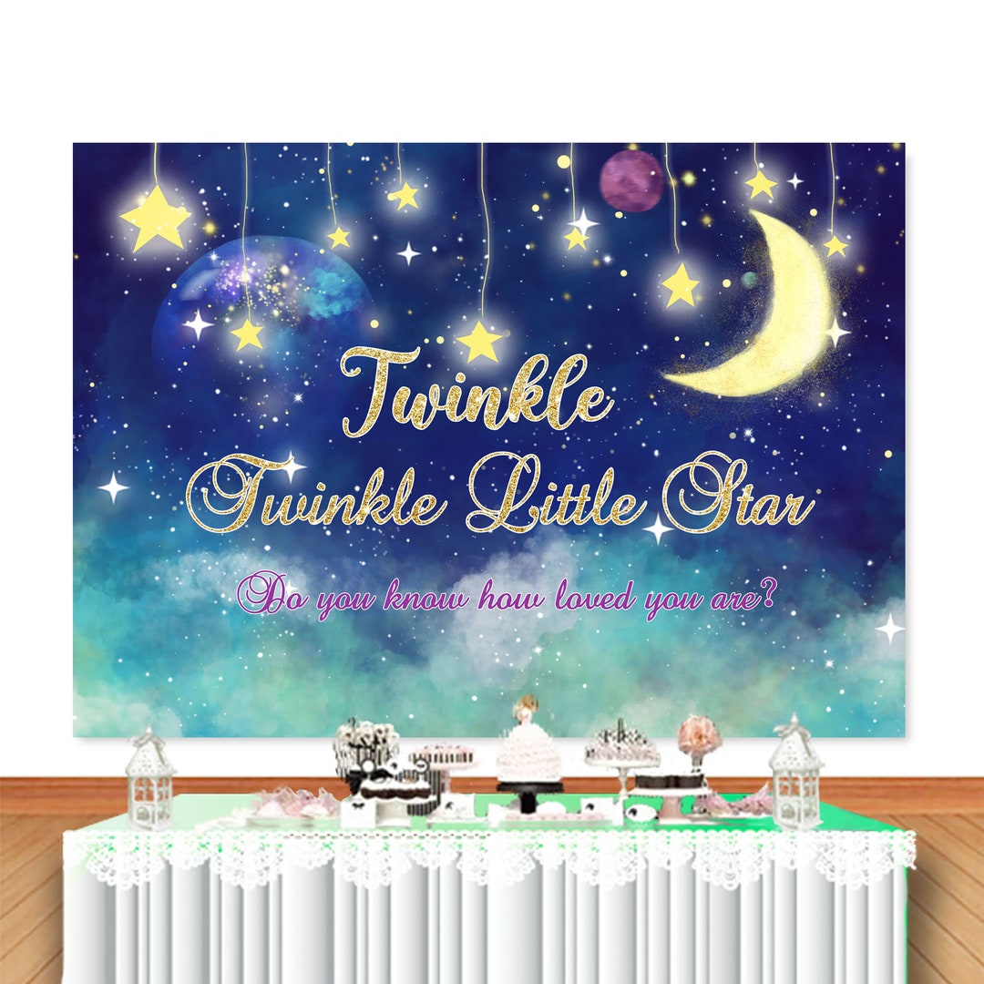 Twinkle Twinkle Little Star Photo Backdrop Kids 1st Birthday - Etsy