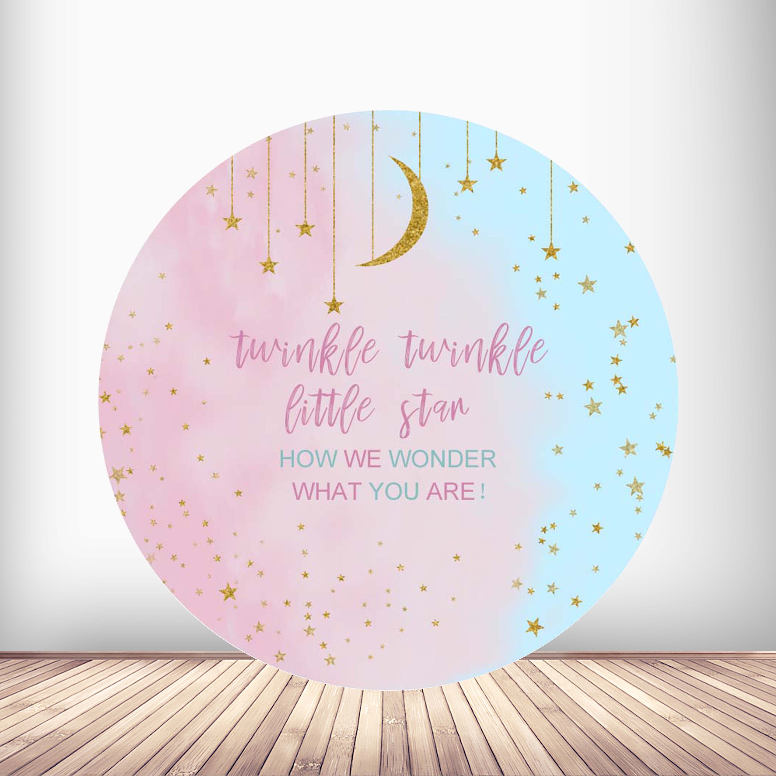 Twinkle Twinkle Little Star Round Photo Backdrop Kids 1st | Etsy