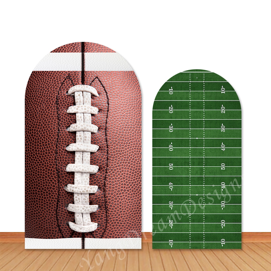 Football Sports Photo Backdrop Kids Birthday Arch Cover Soccer Field ...