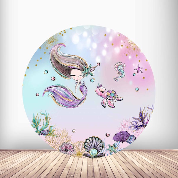 Little Mermaid Circle Backdrop - Etsy