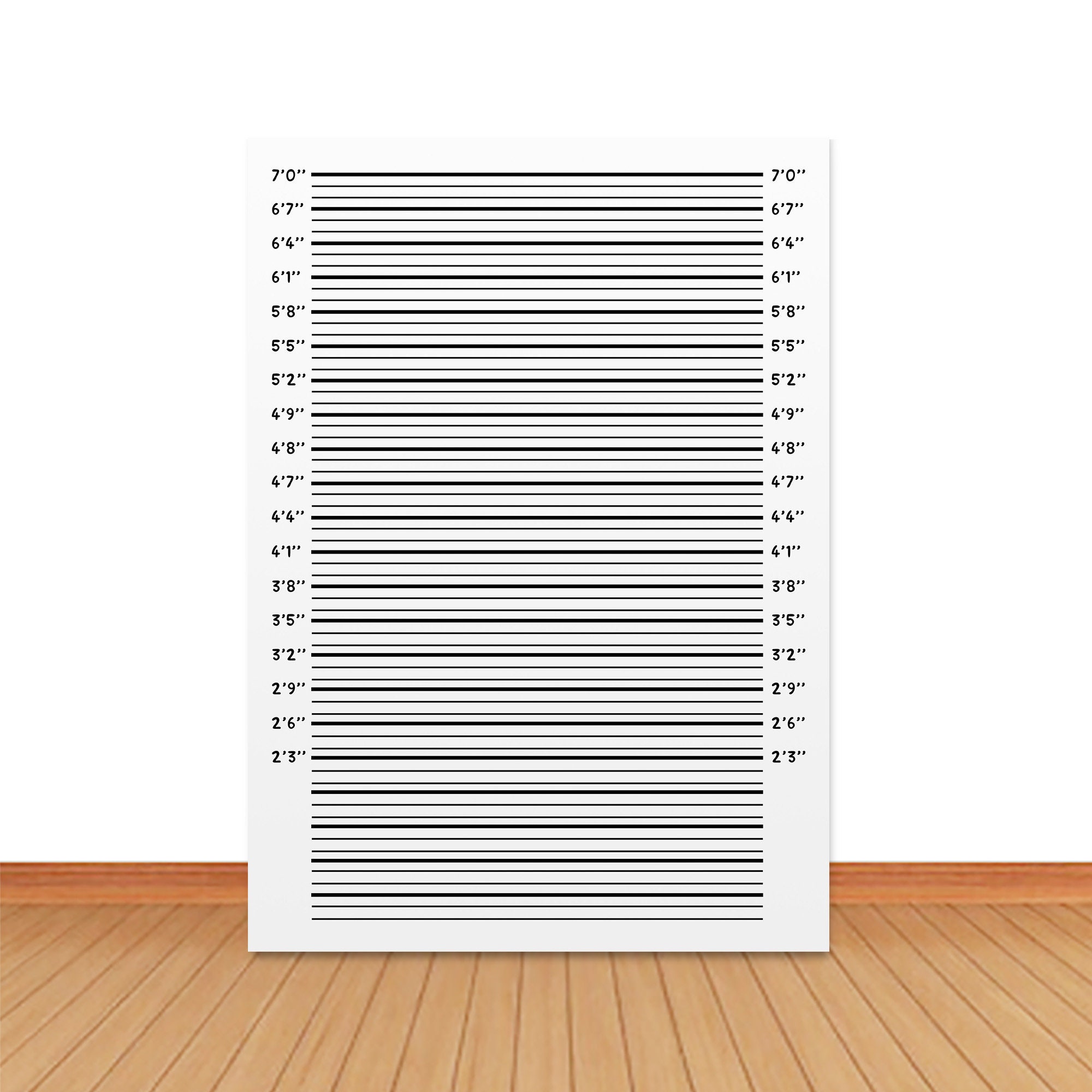Police Mugshot Height Chart