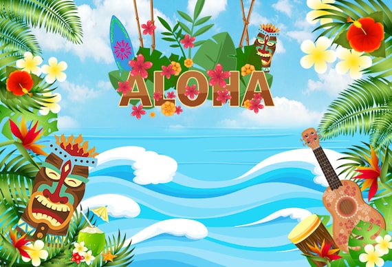 Fondos De Fiesta Hawaiana Tradicionales Greeniant Globo Inflable De