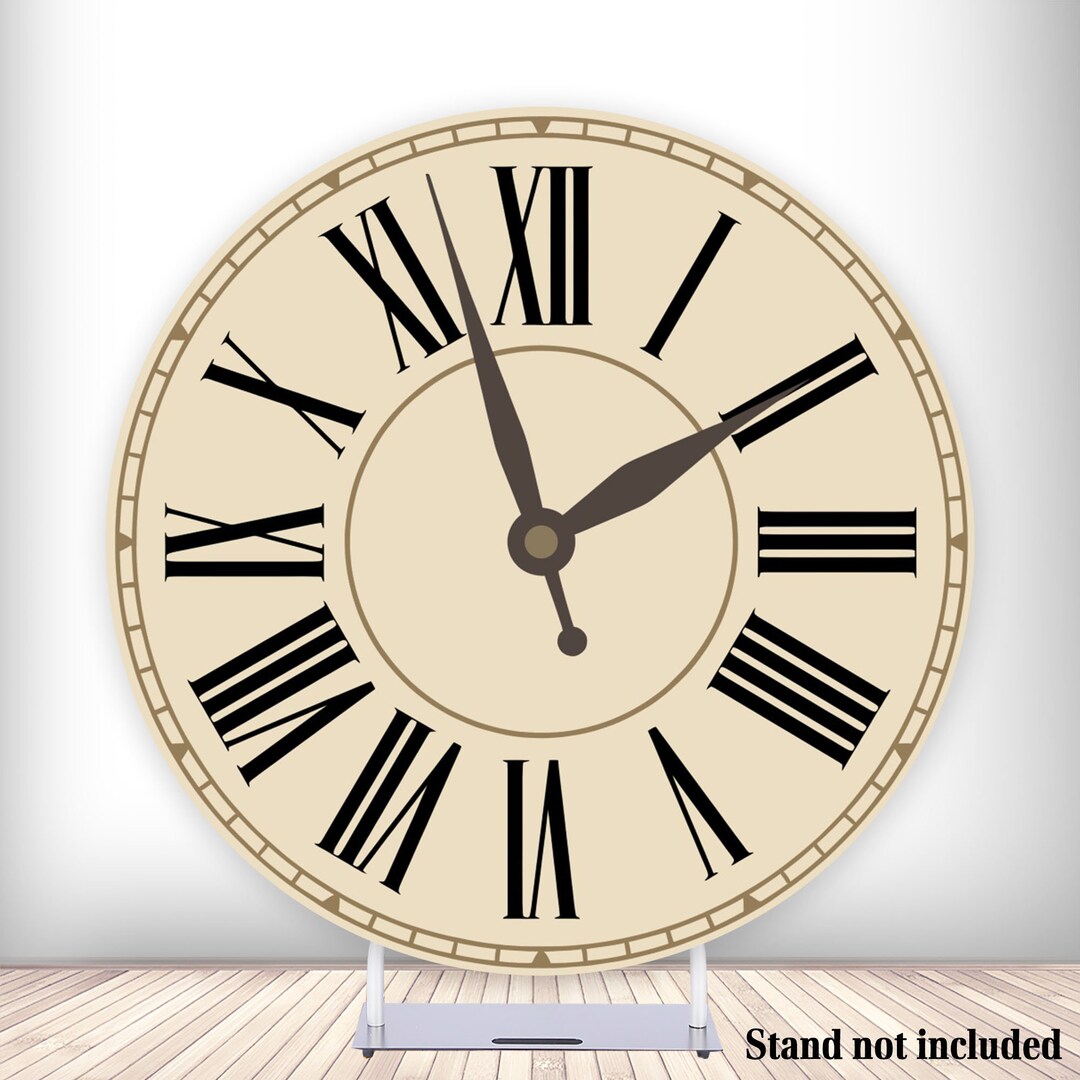 Clock Round Backdrop Cover Once Upon A Time Birthday Photo - Etsy