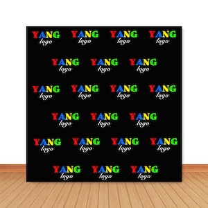 Custom Logos Photo Backdrop Step and Repeat Logo Wall - Etsy