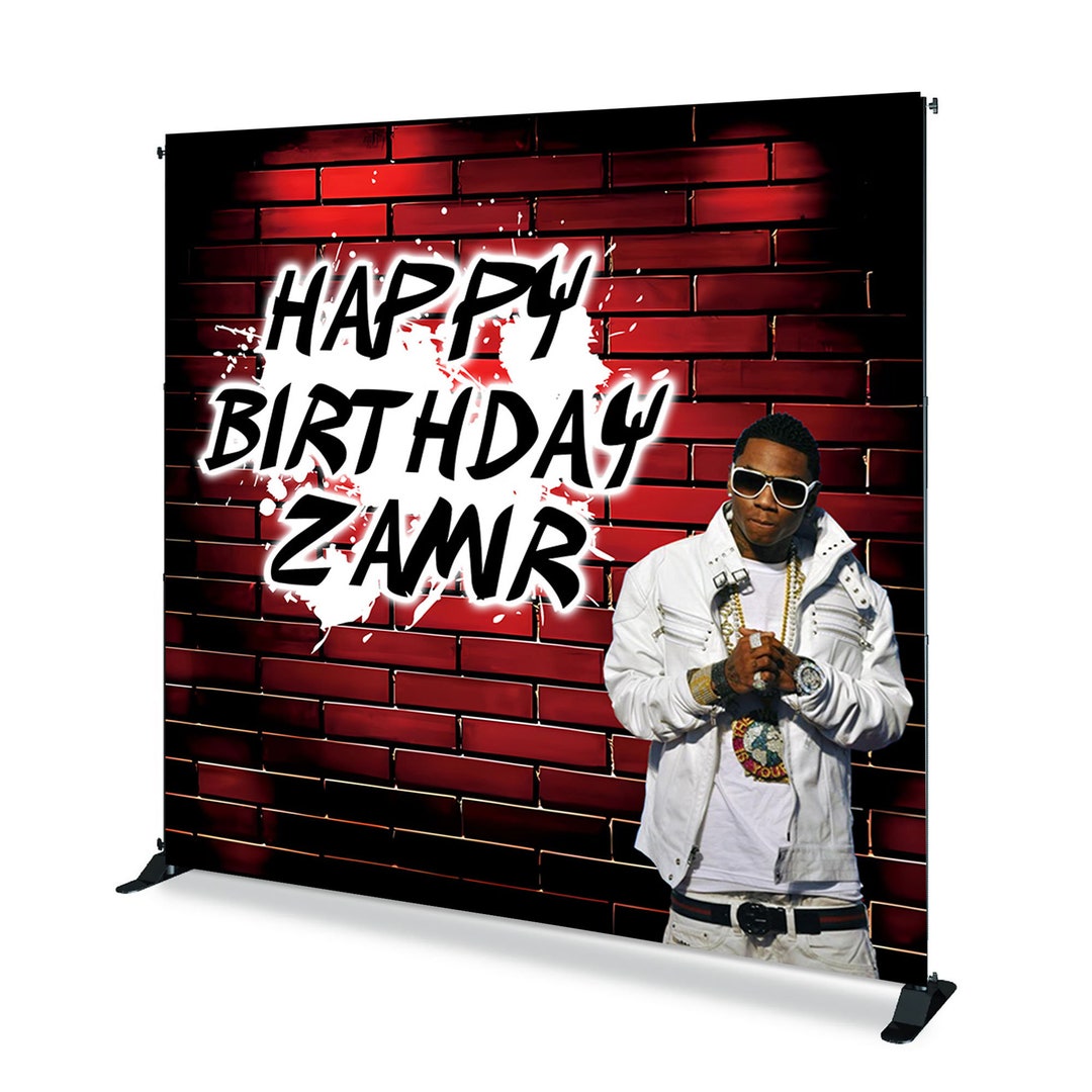 Red Brick Wall Hip Hop Backdrop Birthday Party Photography Background ...