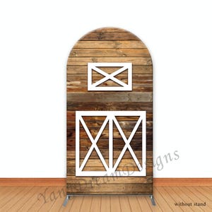 Farm Barn Door Photo Backdrop Arch: Birthday Party Decor - Etsy